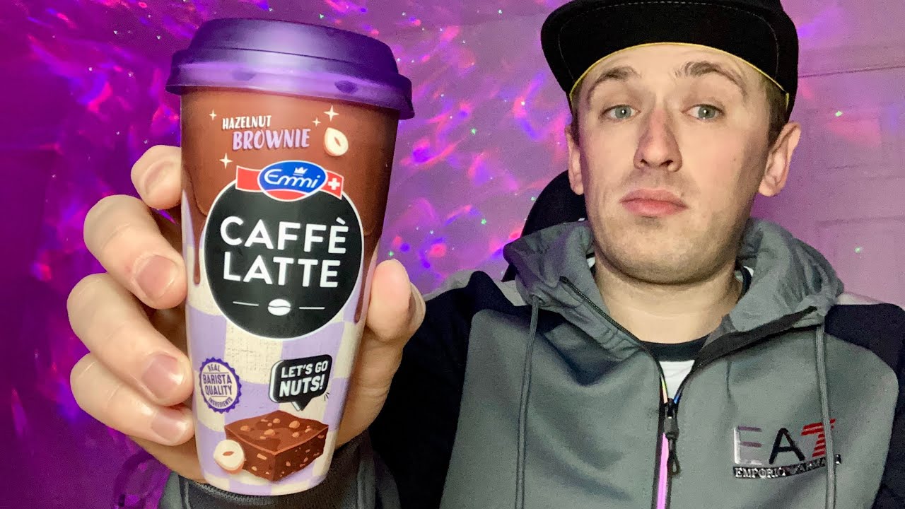 Drink Review - Emmi: Cafe Latte; Hazelnut Brownie - YouTube
