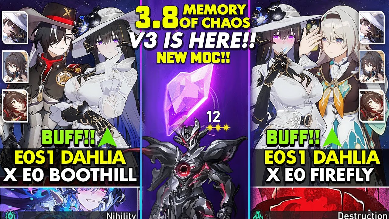 V3 IS HERE!!! E0S1 Dahlia x Boothill & E0 Firefly | MOC 12 v3.8 | HSR ...