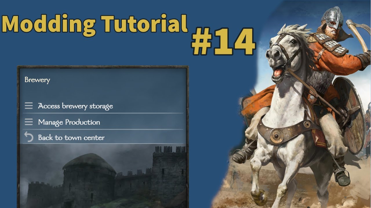 Quick Way to edit Menus | Artisan Workshop Mod #14 | Bannerlord Modding ...