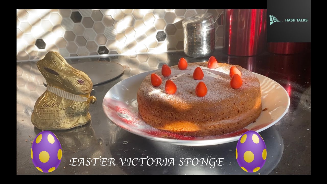 HASH TALKS cooks... an Easter Victoria Sponge - YouTube