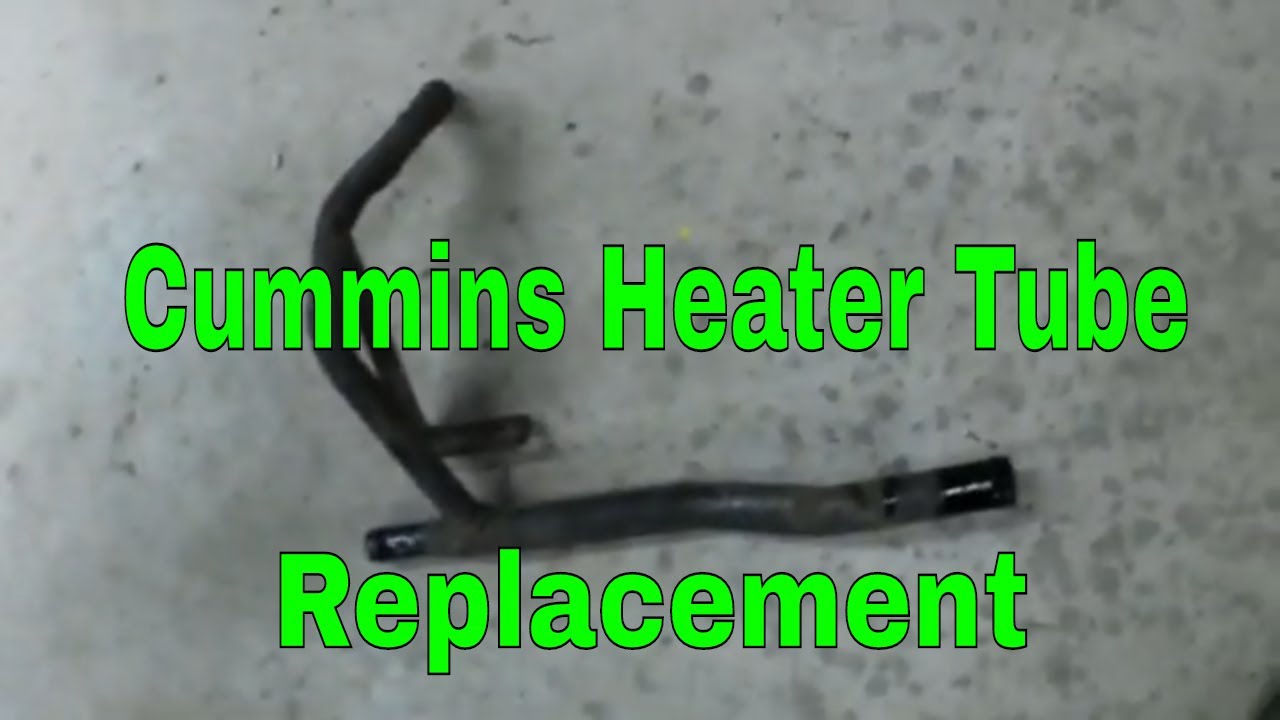 Cummins rusted coolant pipe replacement - YouTube