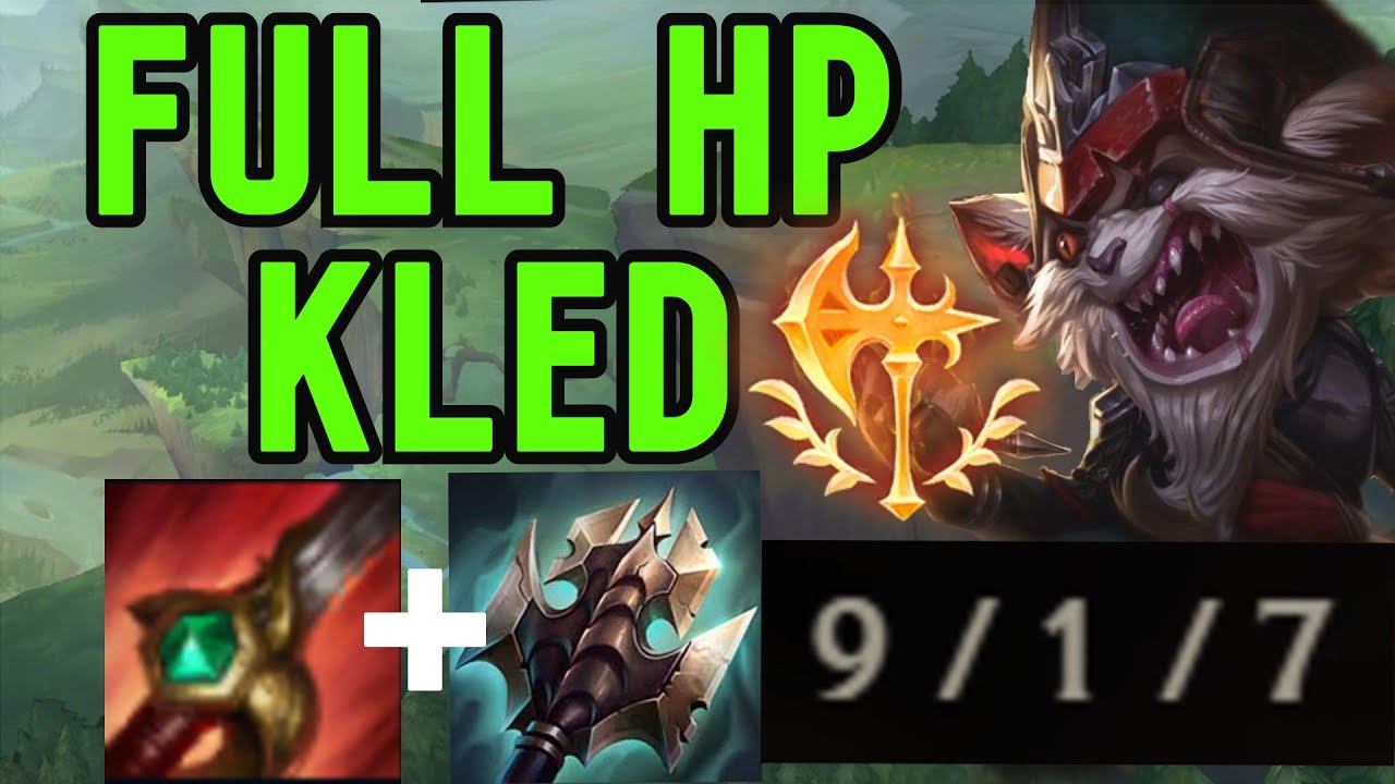 FULL HP CINDERHULK KLED JG IS DISGUSTING! 3K HP at 16 min! Kled Jg ...