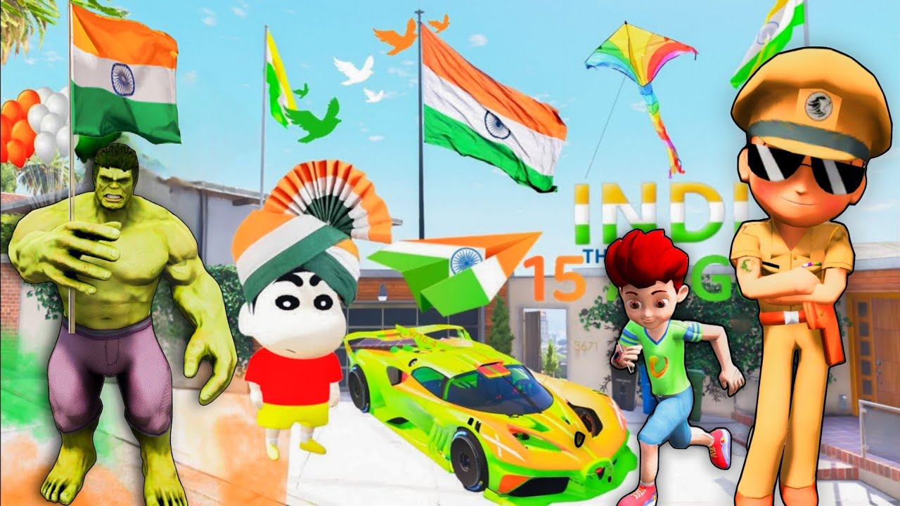 Little Singham Celebrating 15th August In Gta 5 || Gta 5 Little Singham ...