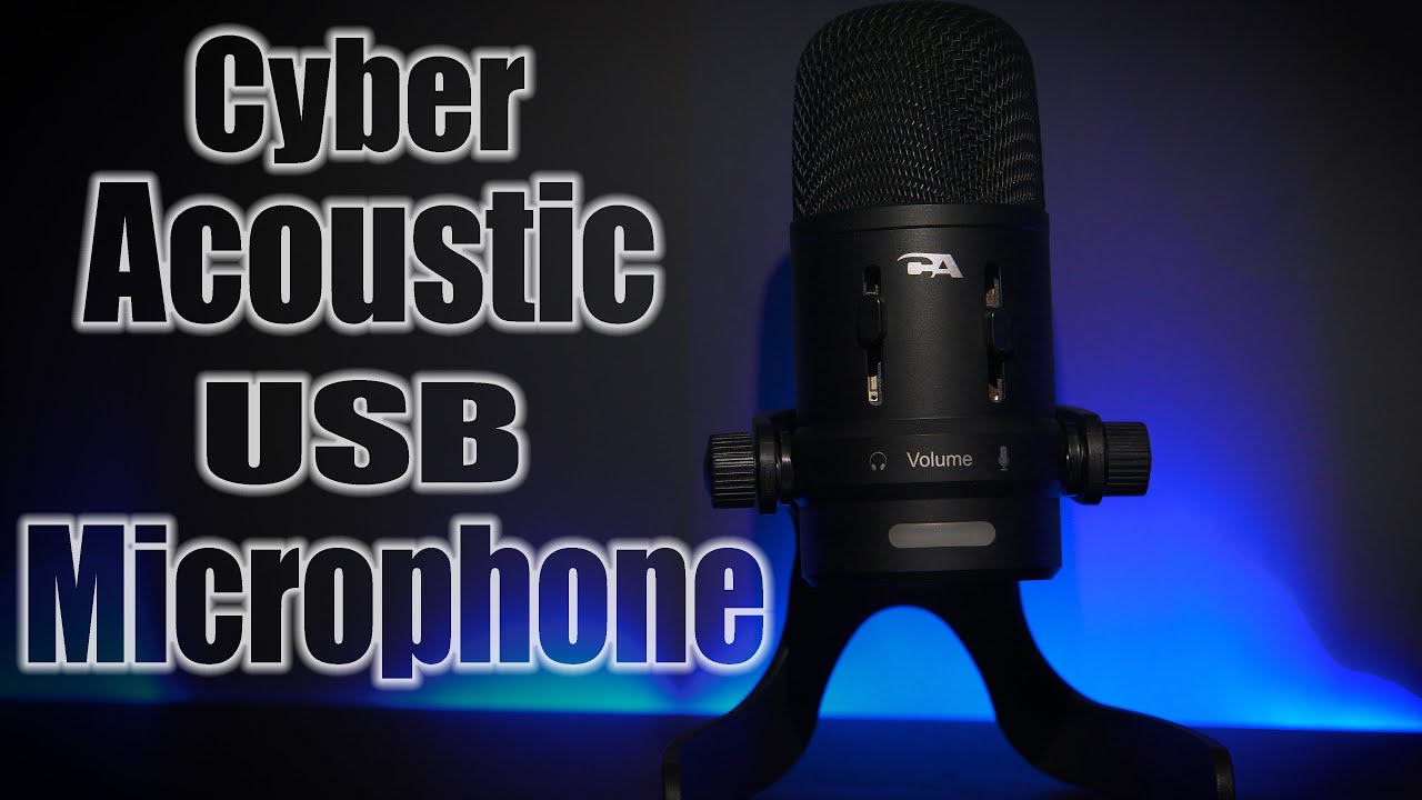 Cyber Acoustics Pro Microphone CVL2004 Condenser Microphone - YouTube