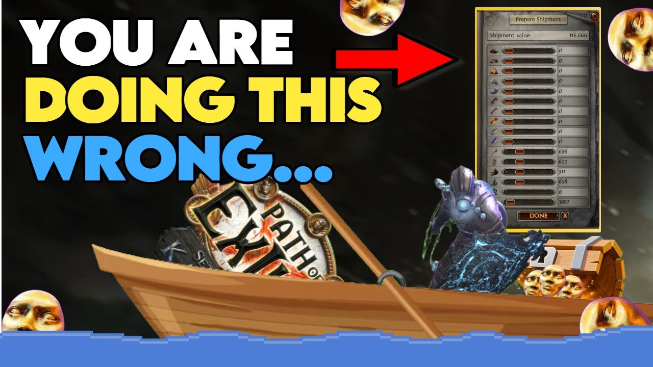 How To ACTUALLY Do Shipments for Divines - Path of Exile Settlers of ...
