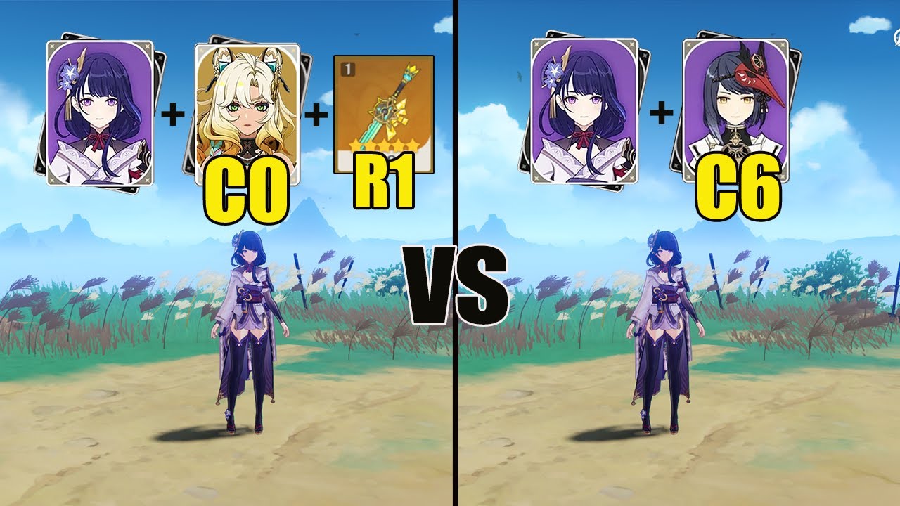 Kujou Sara C6 vs Xilonen C0R1 - Raiden Shogun BEST Team?? // Genshin ...