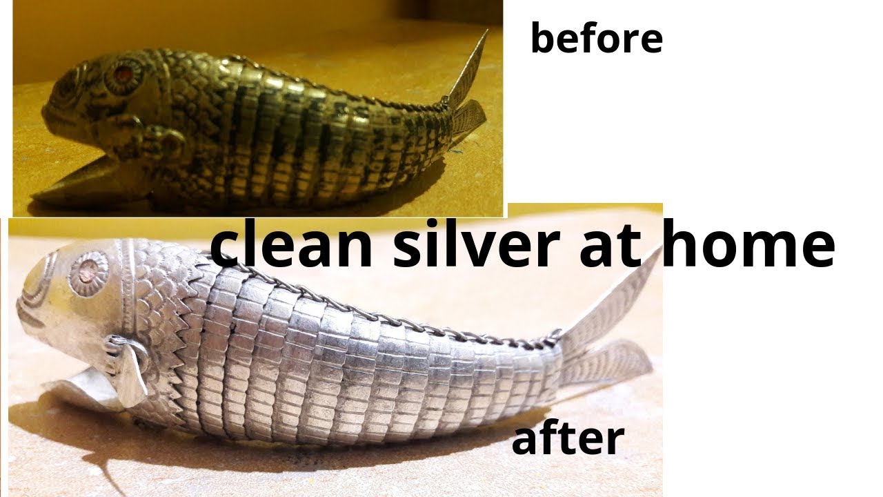 How To Clean / Polish Silver Items At Home || Silver Cleaning In An ...