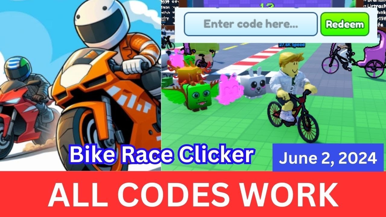 *All CODES WORK* Bike Race Clicker ROBLOX, June 2, 2024 - YouTube
