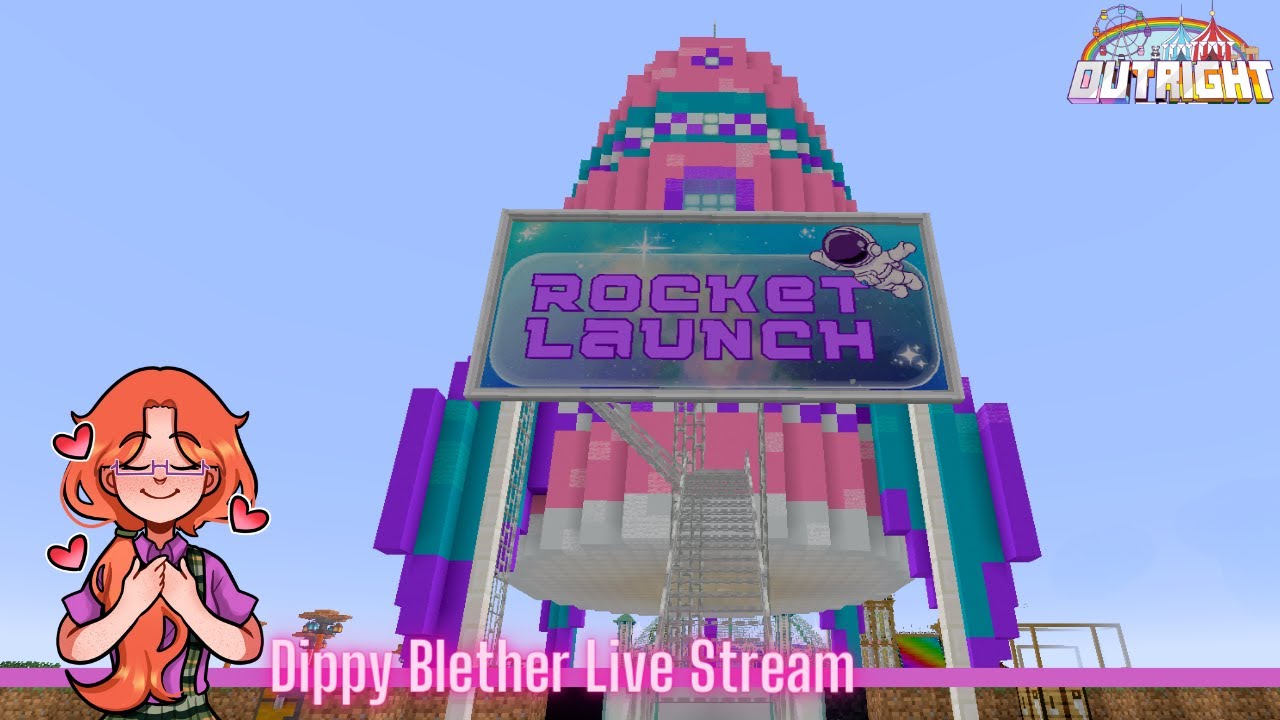 Designing the Rocket Game - Outright MC Theme Park - Modded Minecraft ...