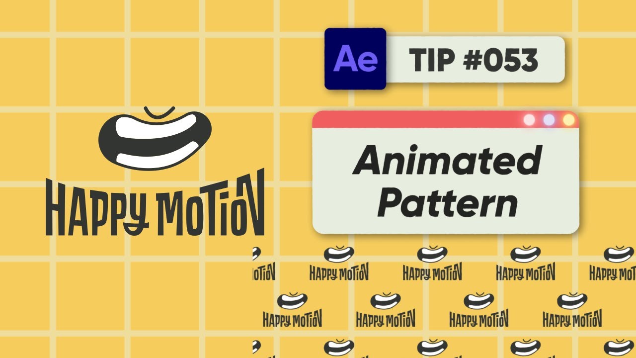 AFTER EFFECTS TIP 053 - Animated Pattern from an image - YouTube