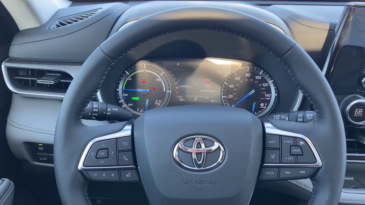 2020 Toyota Highlander Hybrid how to use dynamic cruise control. - YouTube