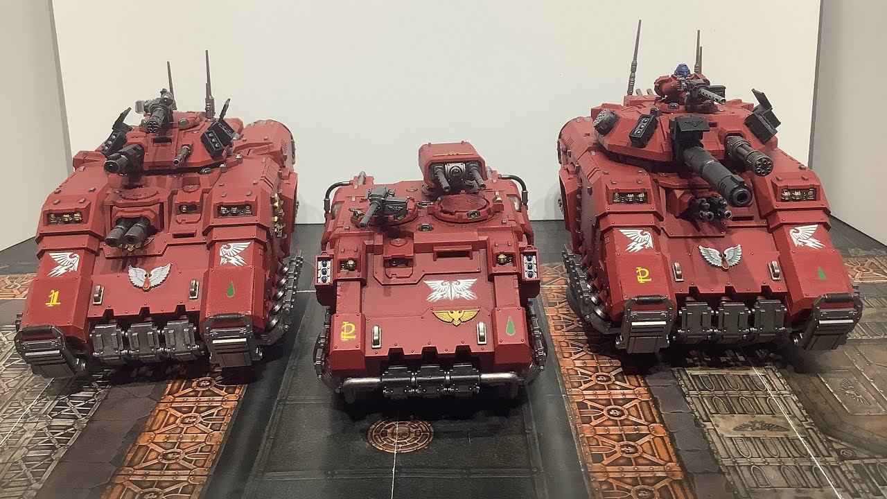BLOOD ANGELS Grav Vehicles Part 1 Mini Painting Log # 19 - YouTube