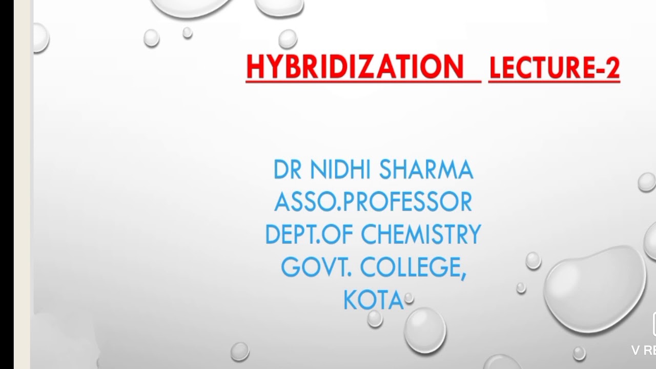 Sp3d,sp3d2 &sp3d3 HYBRIDIZATION by Dr. NIDHI SHARMA - YouTube