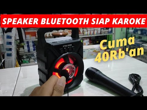 Speaker Bluetooth Siap Karoke Harga 40rb'an dari merek XTM-5009 - YouTube