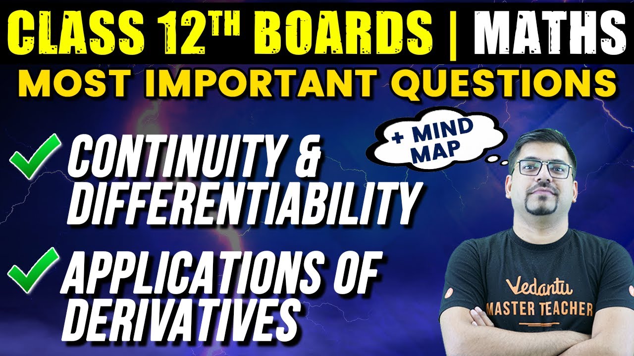 Class 12 Maths: Continuity and Differentiability | Applications of ...