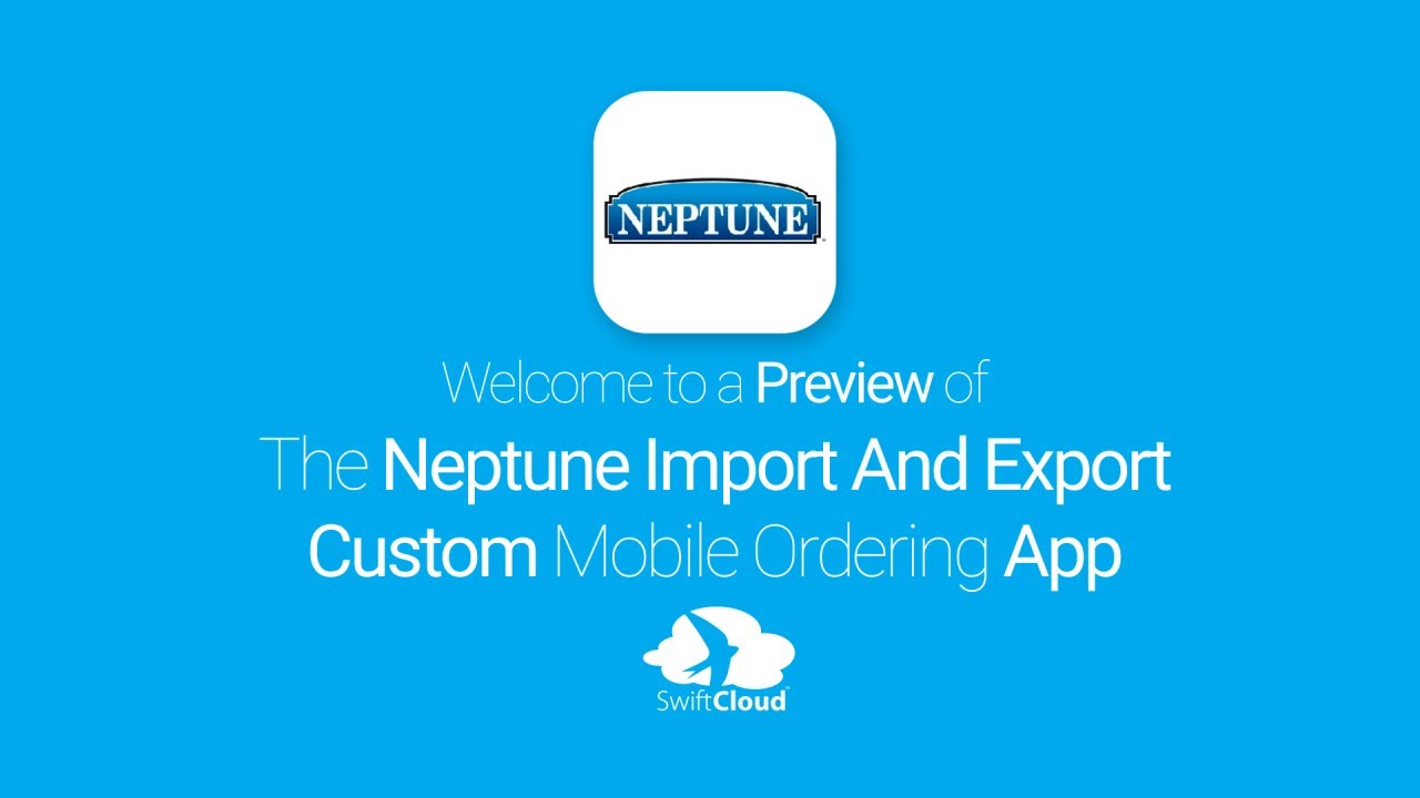 Neptune Import And Export Mobile App Preview Nep704w Youtube