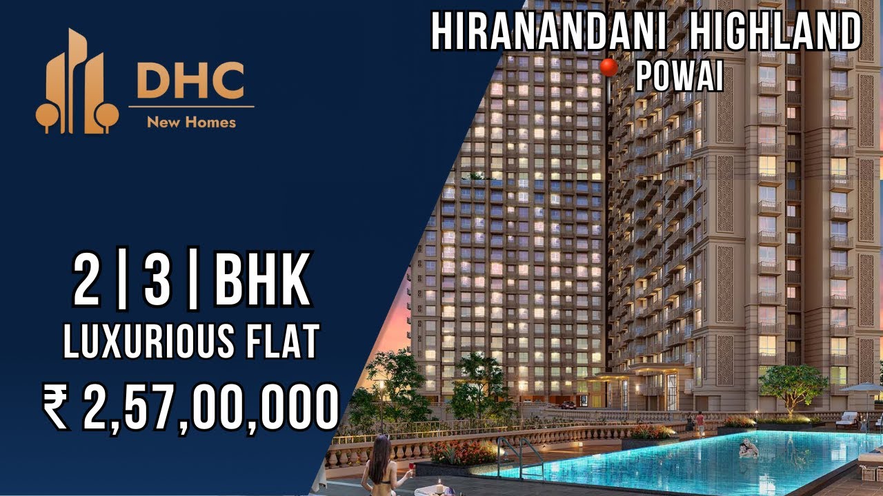Hiranandani Highland At 📍Powai || 3 BHK Sample Flat Tour || Hiranandani ...