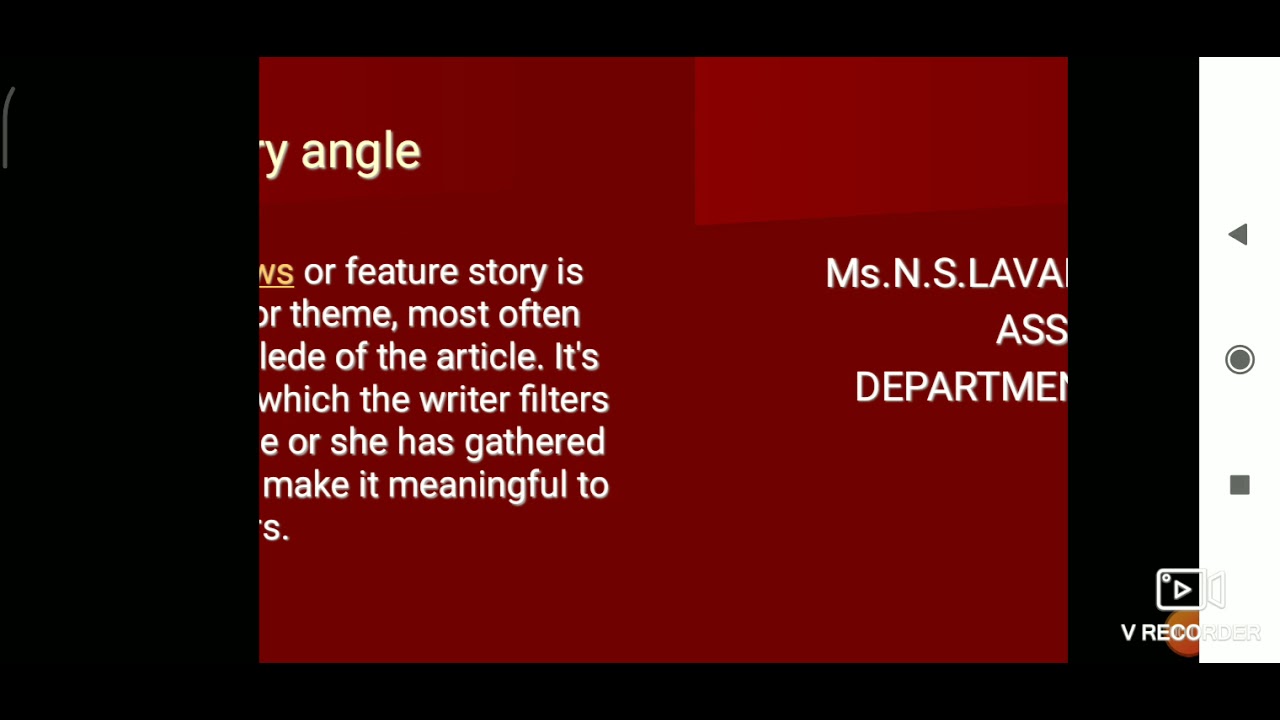 Story angle in journalism - YouTube