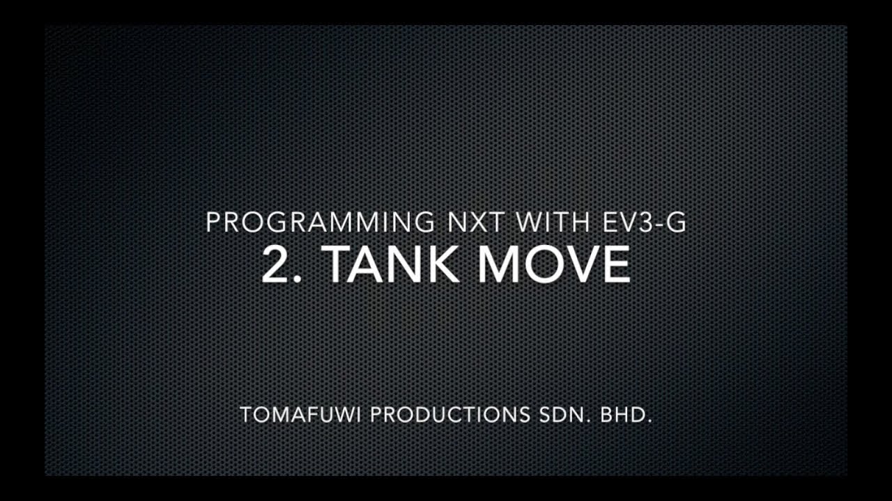 Programming LEGO Mindstorms NXT with EV3-G: 2. Tank Move. - YouTube