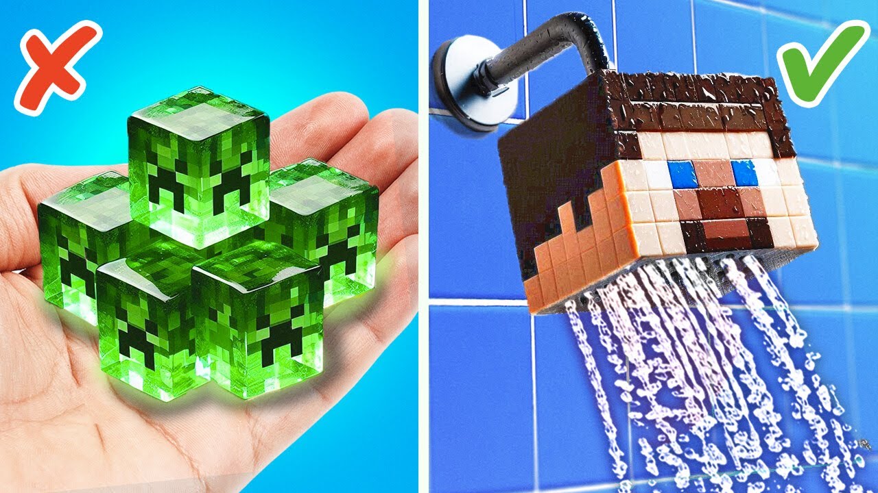 WOW! Everything From Minecraft In Real Life! *I Made Mini Creepers ...