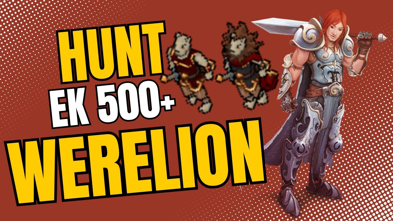 HUNT ELITE KNIGHT 500+ WERELION - PROFIT & FARMS TIBIA - YouTube