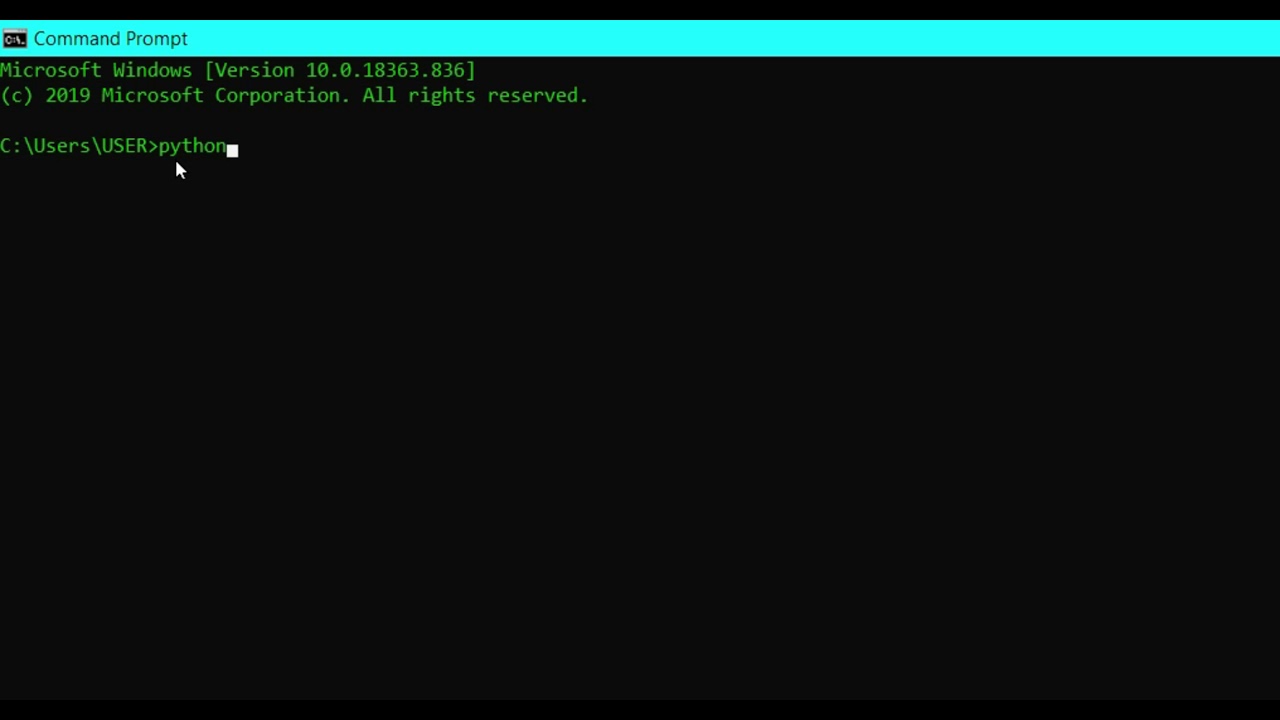 How To Use Python On Cmd Windows YouTube