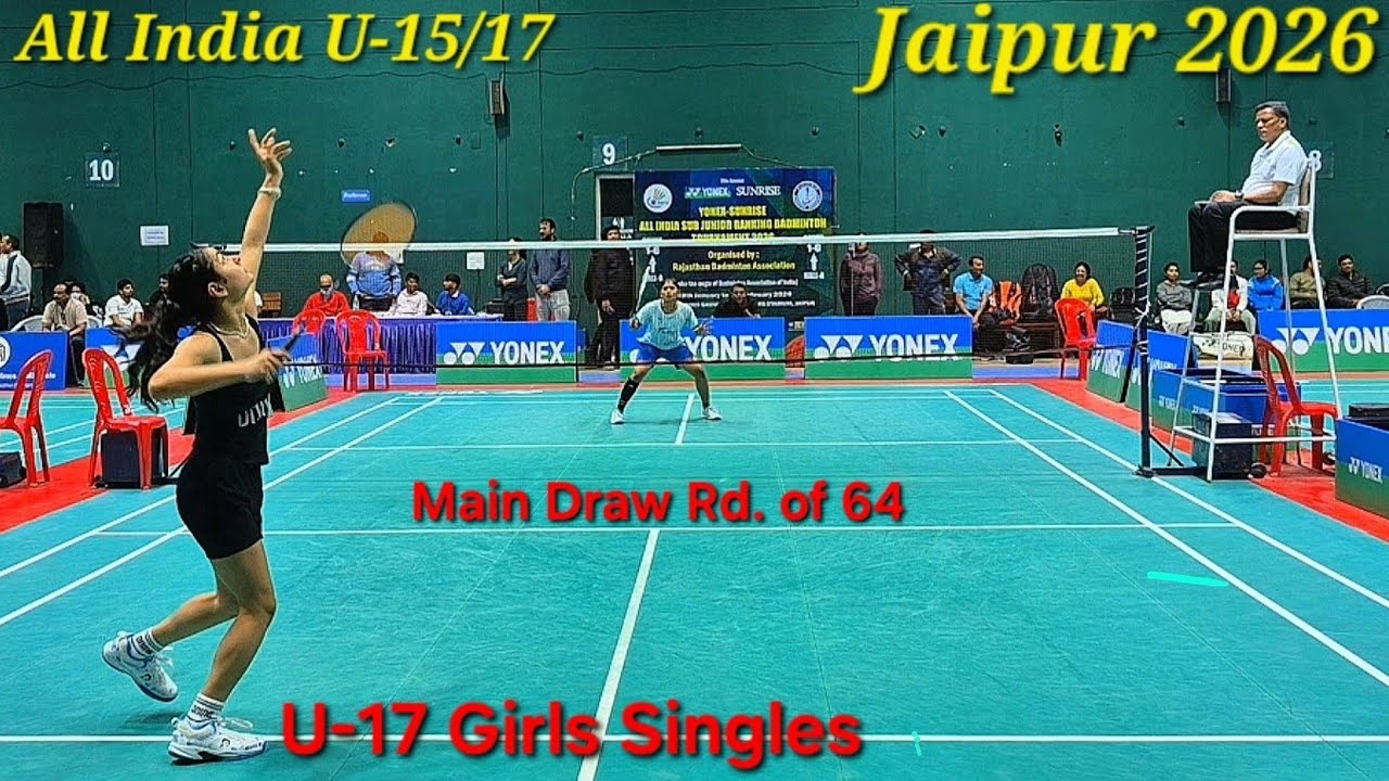 Kuhu Vs Jasmitha Penneru[Q], U17 Girls Singles MD Rd. of 64, All India ...