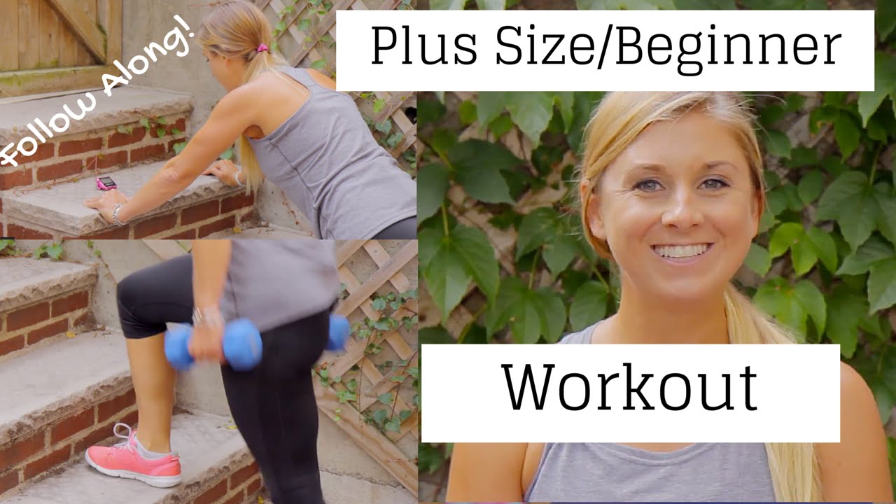 Plus Size/Beginner Workout - Follow Along Workout for Beginners - YouTube