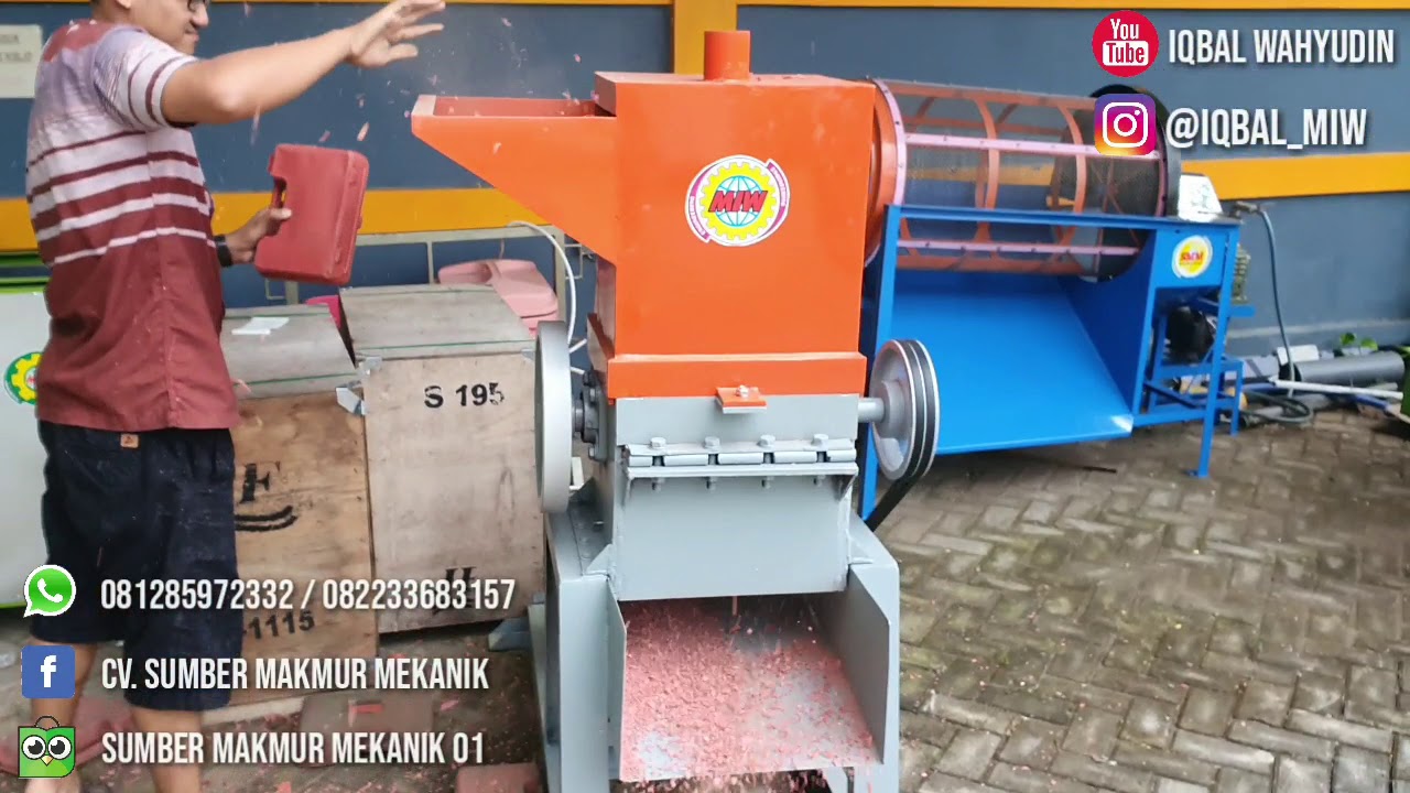 Pengolah Limbah Plastik Mesin Cacah Penghancur Limbah Plastik Botol ...
