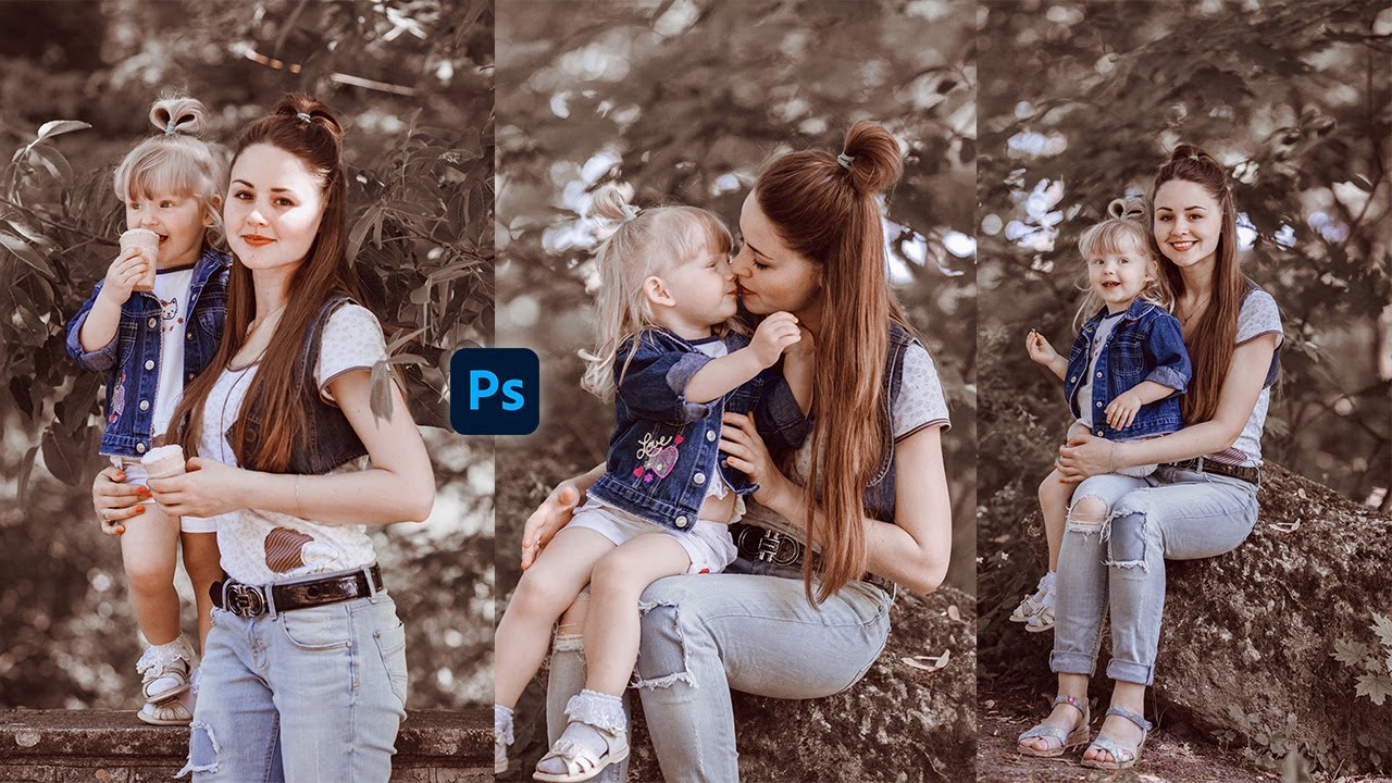 Pro Gold Color Grading Photoshop Tutorial - YouTube