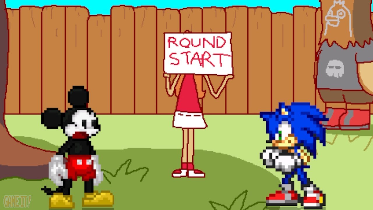 MICKEY MOUSE VERSUS SONIC THE HEDGEHOG - YouTube