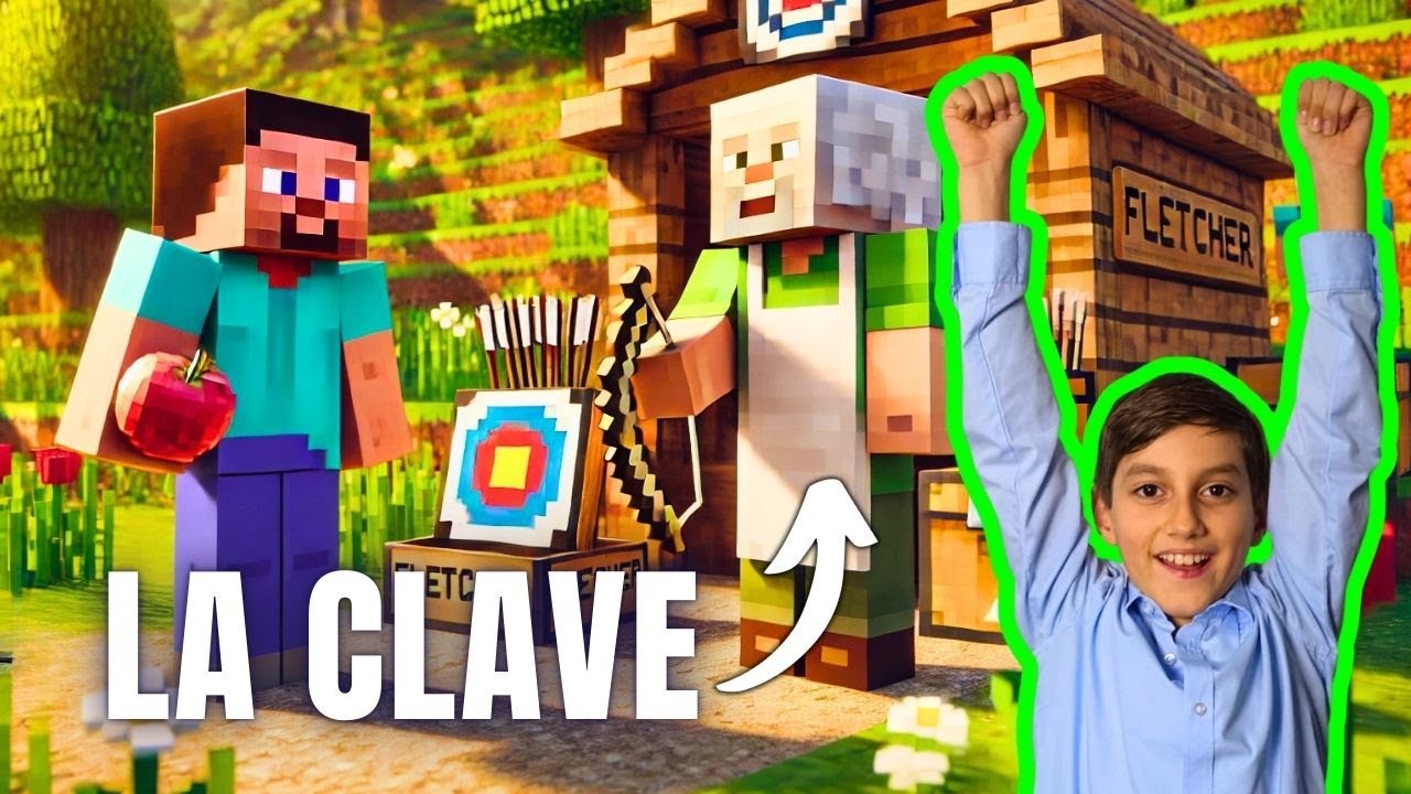 Conoce a mi Aldeano en Flechero en Minecraft Bedrock - YouTube