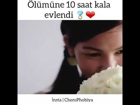 Olumune 10saat kalan adam evlendi