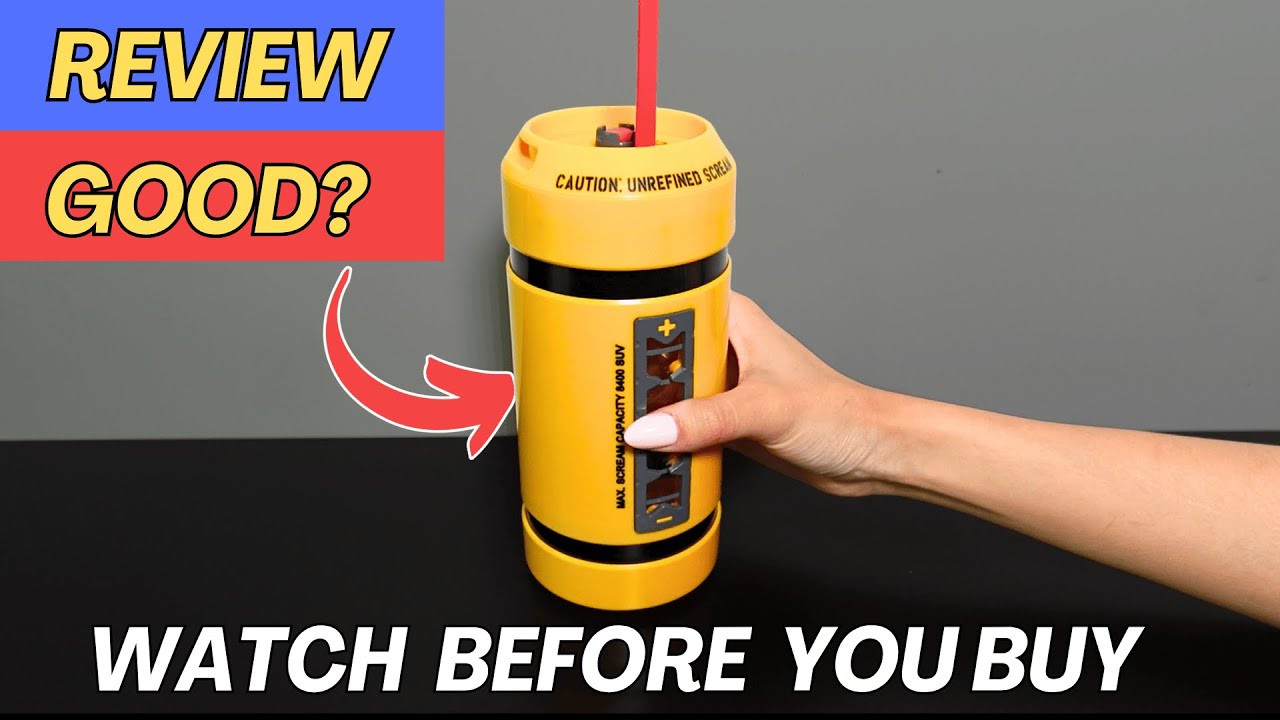 Monster Inc Scream Canister Water Bottle - YouTube