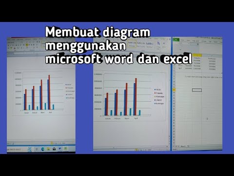 Cara Membuat diagram dengan microsoft word dan excel - YouTube