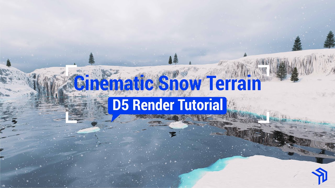 Cinematic snow terrain with Hidden Pond | D5 Render ️ - YouTube