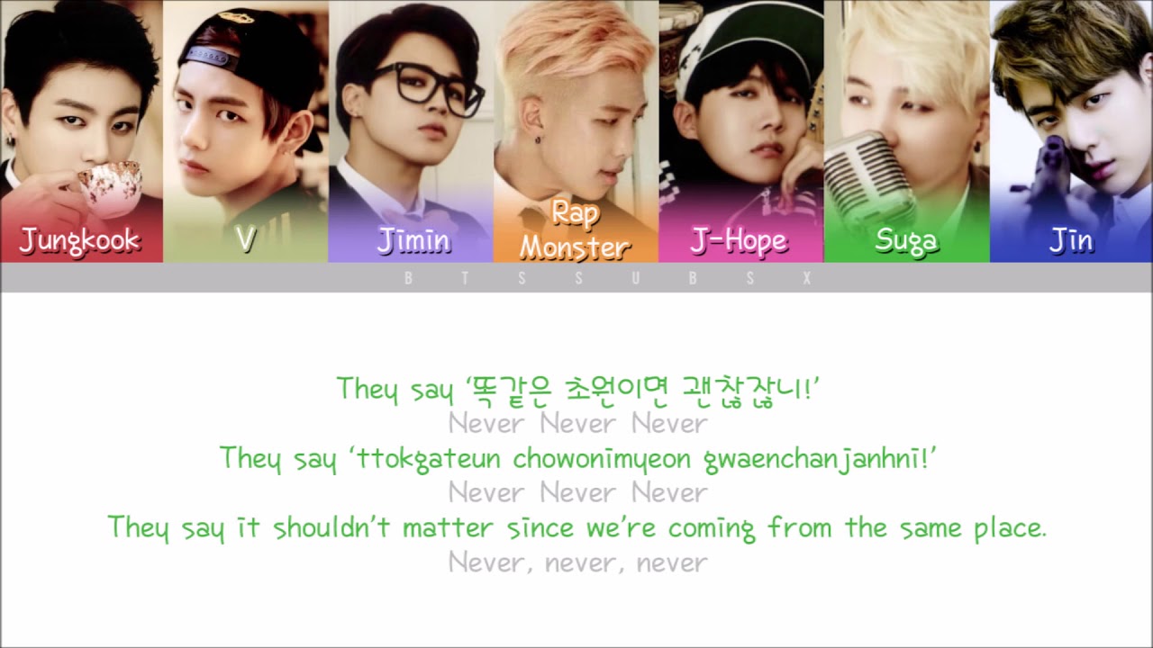BTS BAEPSAE color coded - YouTube