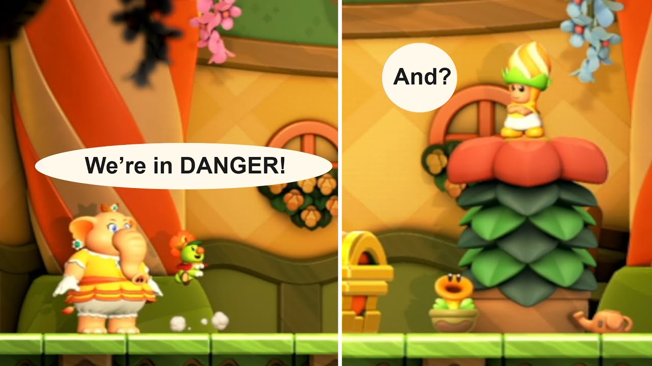 Master Poplin Doesn't Fear Bowser - Super Mario Bros Wonder Part 4 ...