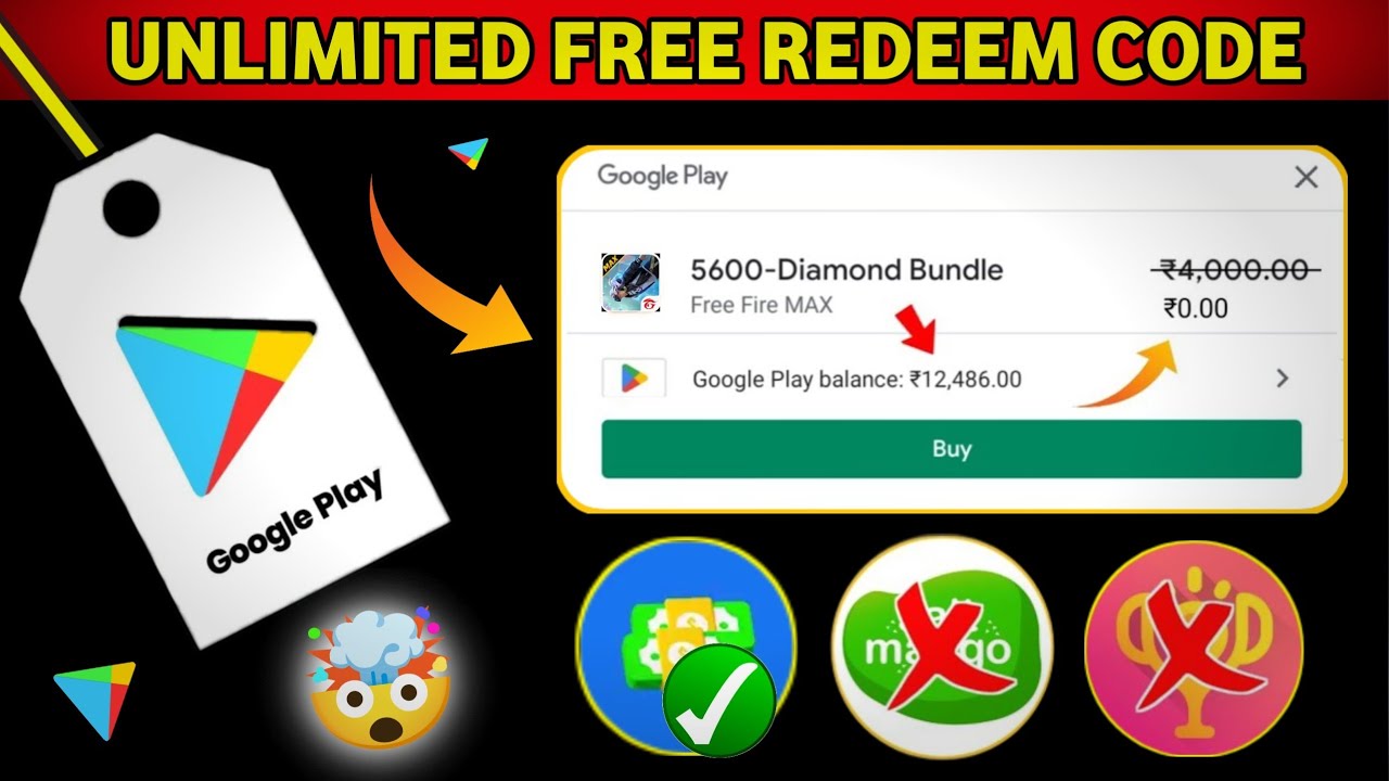 ( 101% Working ) Method To Get Redeem Code 😍 Get Play Store Free Gift ...
