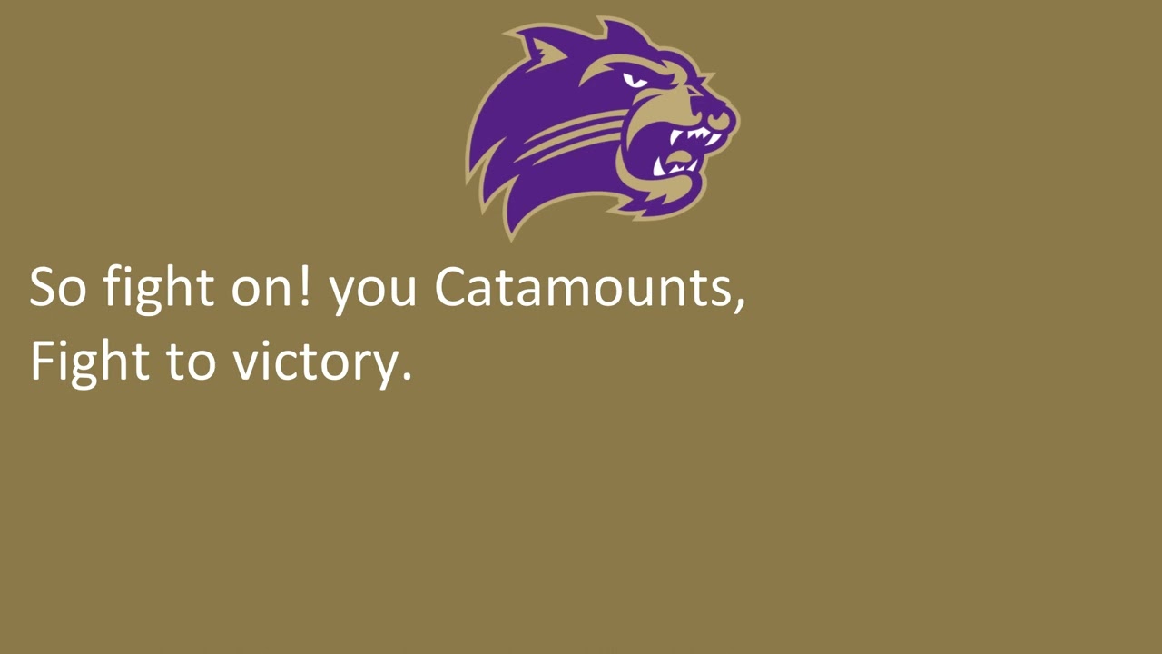 Western Carolina University's Fight Song, "Fight On, You Catamounts ...