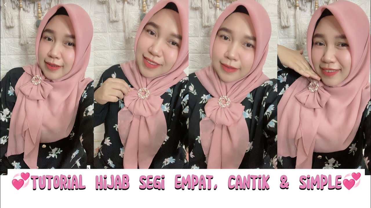Tutorial Hijab Segi Empat, Cantik & Simple ll #subscribe #hijabtutorial ...