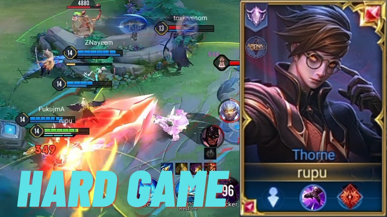 AoV : THORNE PRO GAMEPLAY | HARD GAME | - ARENA OF VALOR - YouTube