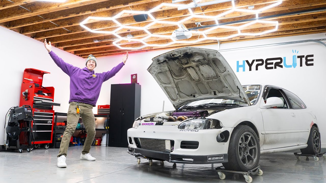 How to Install Hexagon Garage Lights at Home - Hyperlite Dimmable Hex ...