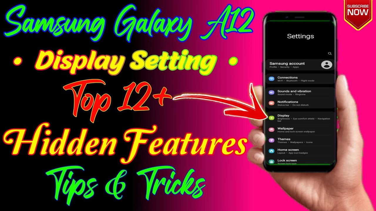 Samsung A12 display Setting|Top12+ Samsung A12 Tips & Tricks |{Hidden ...