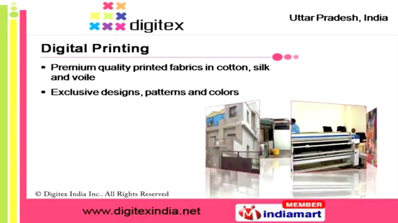 Digital Printing by Digitex India Inc, Noida - YouTube