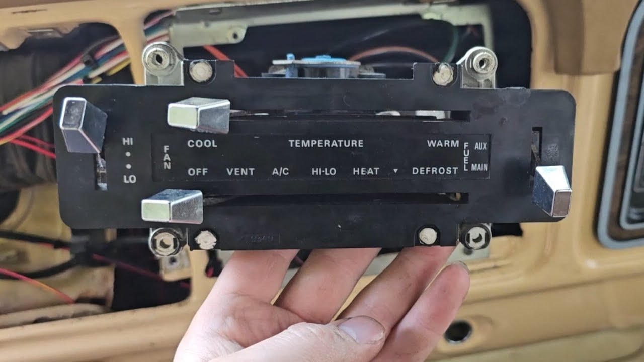 1977 Ford F150 thermostat/ temperature control system with factory ac overview and troubleshoot ...