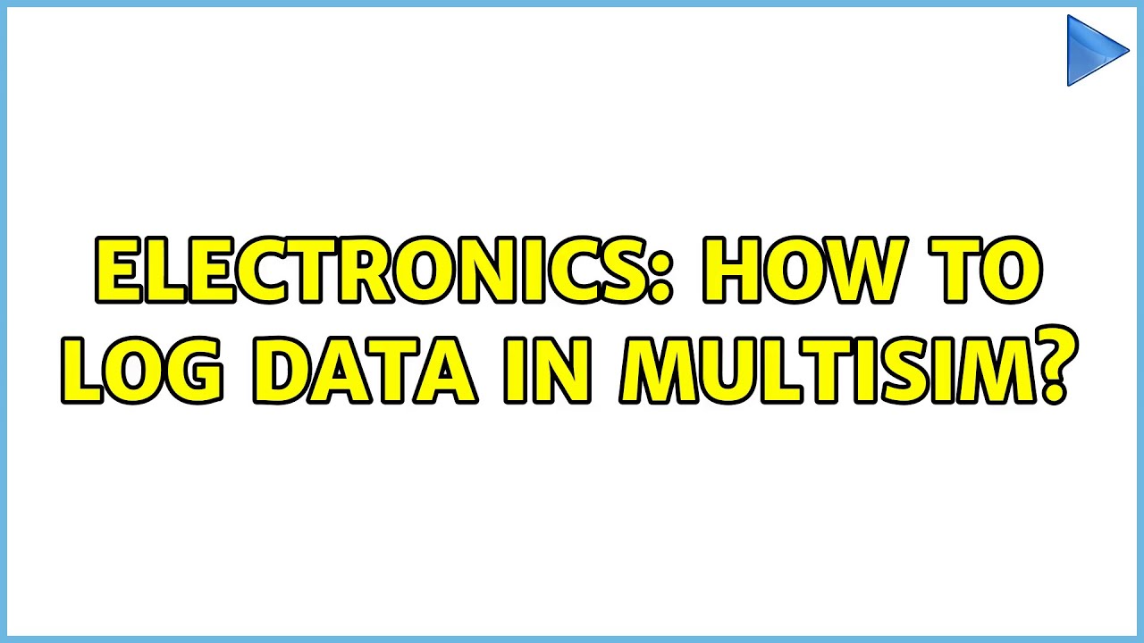 Electronics: How to log data in multisim? - YouTube