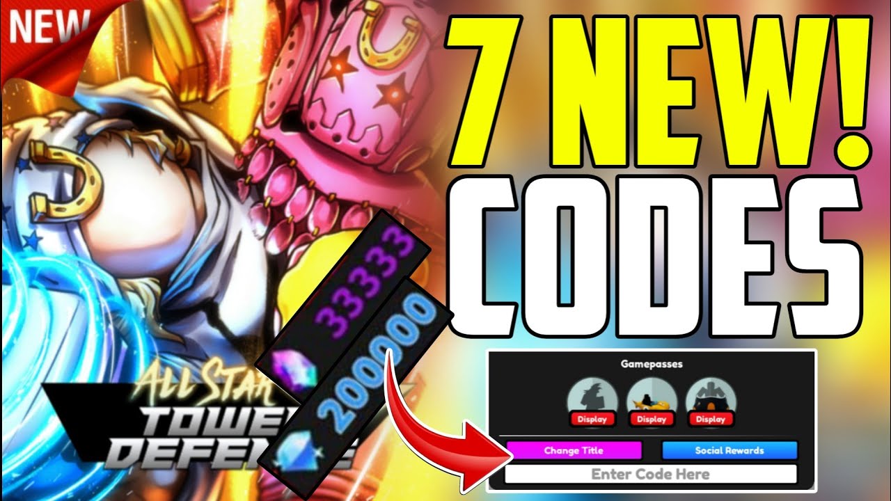⚠️ALL New!!⚠️ ALL STAR TOWER DEFENSE CODES 2024 - CODES FOR ALL STAR ...