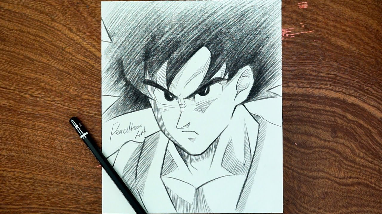 How to Draw Goku Step by Step - Easy to Follow, - YouTube