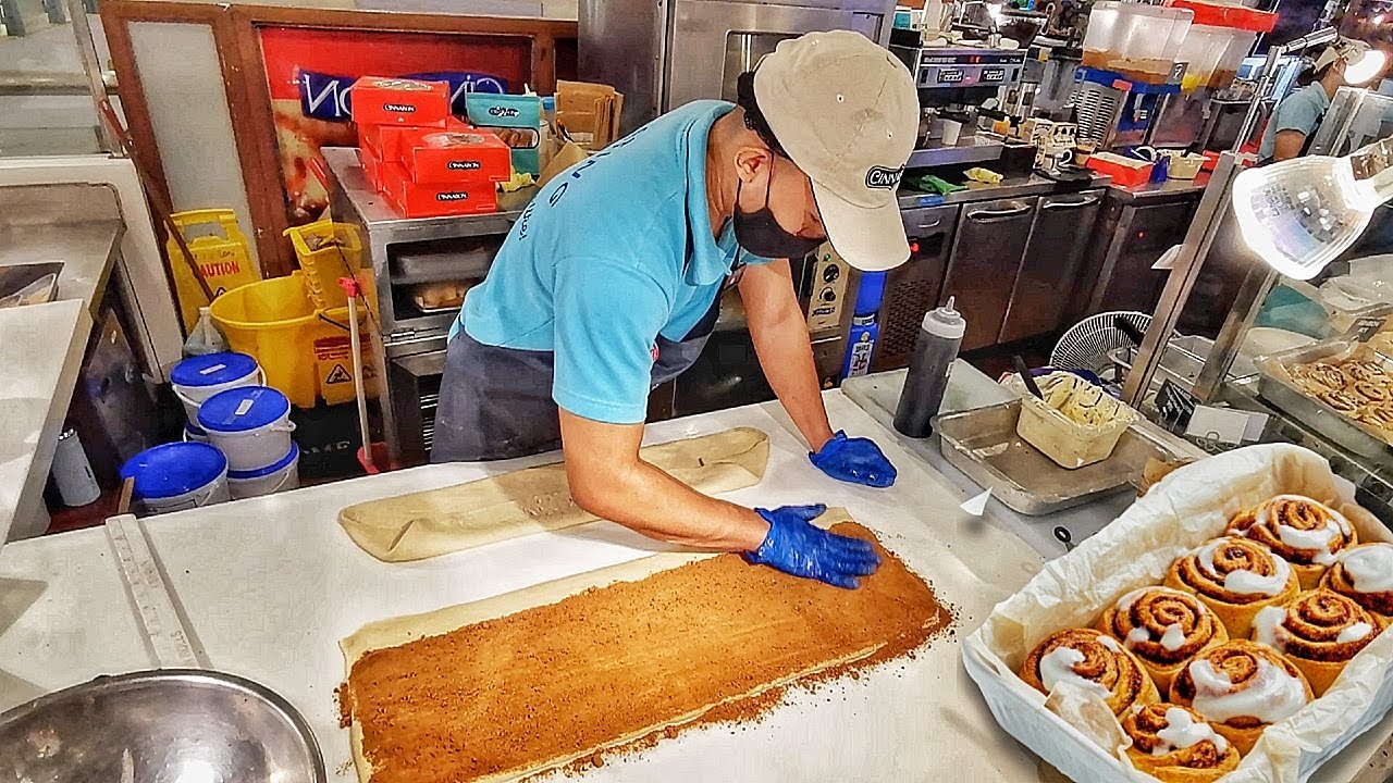 Making Delicious Cinnamon Rolls | Minibons By Cinnabon - YouTube